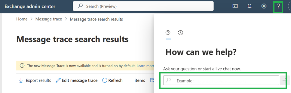 Intermittent “Error retrieving results” when running message trace in ...