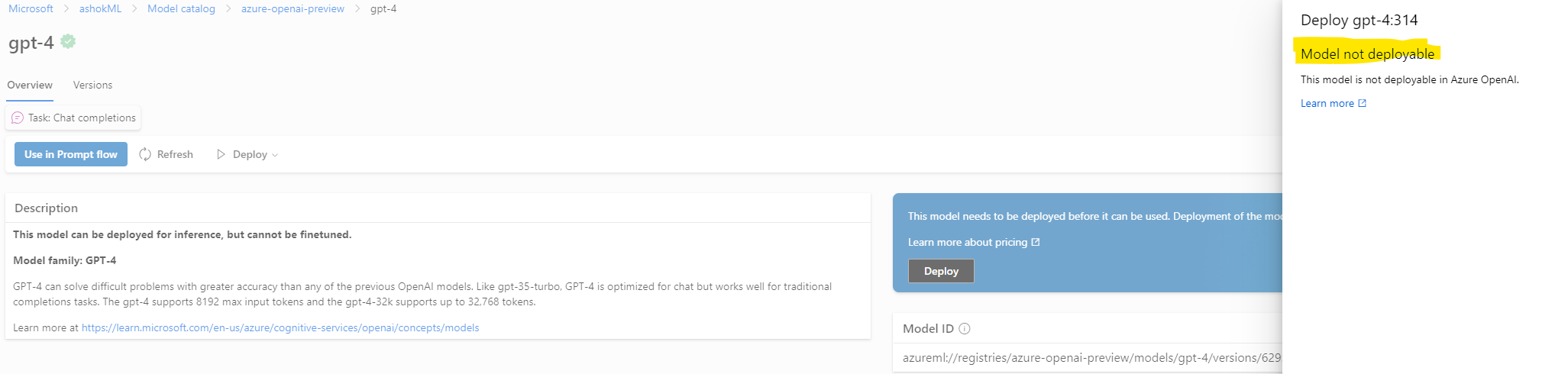 Can't deploy GPT-4 - Microsoft Q&A