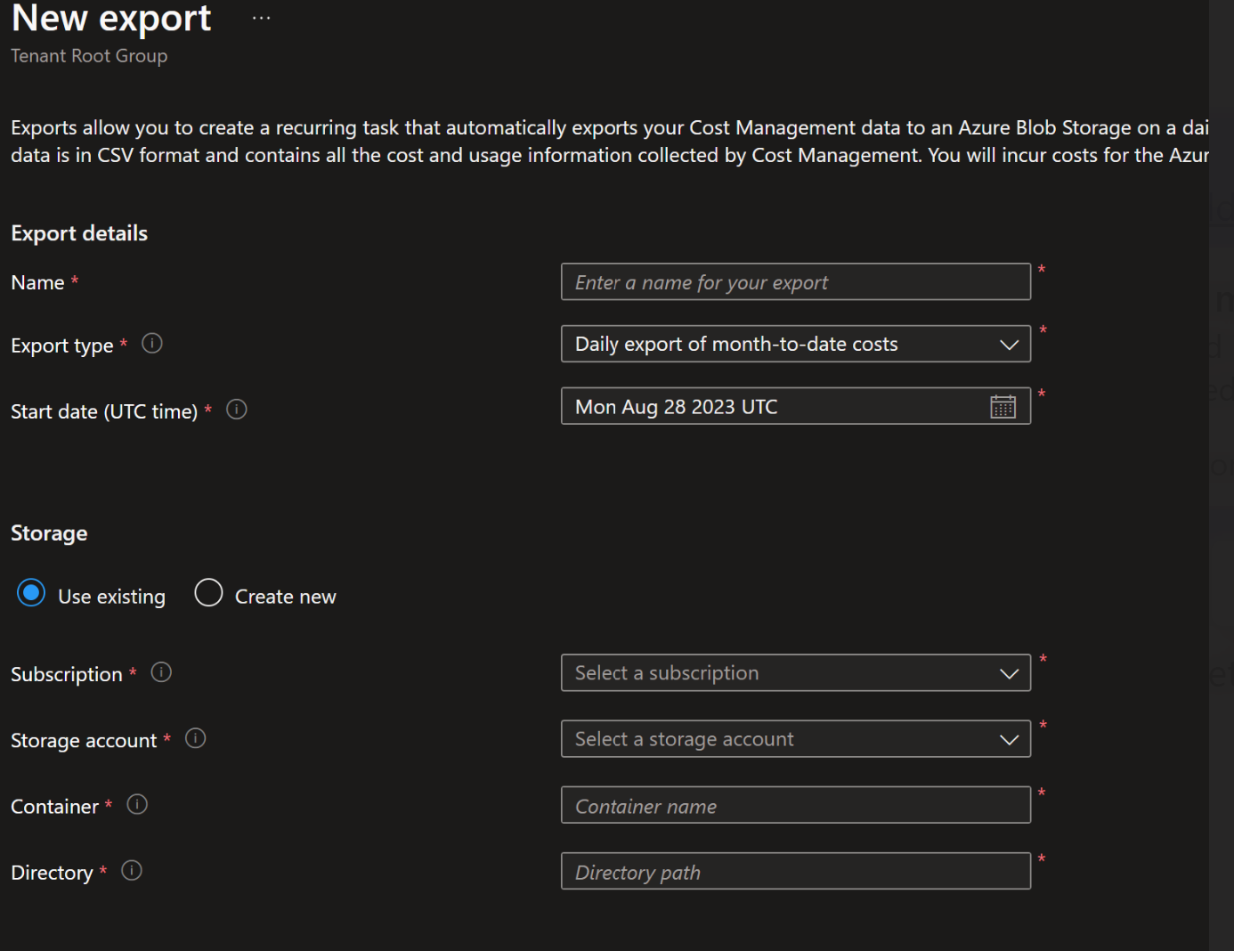 Metric Field Missing In New Cost Export Form Microsoft Qanda
