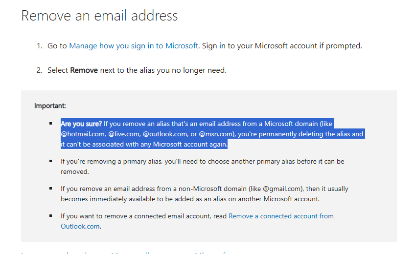Can't recover old @hotmail.com alias – will it ever be available again ...