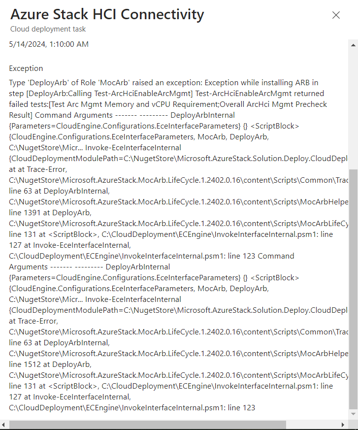 Azure Stack Hci 23h2 Cluster Deployment Failed At Test 