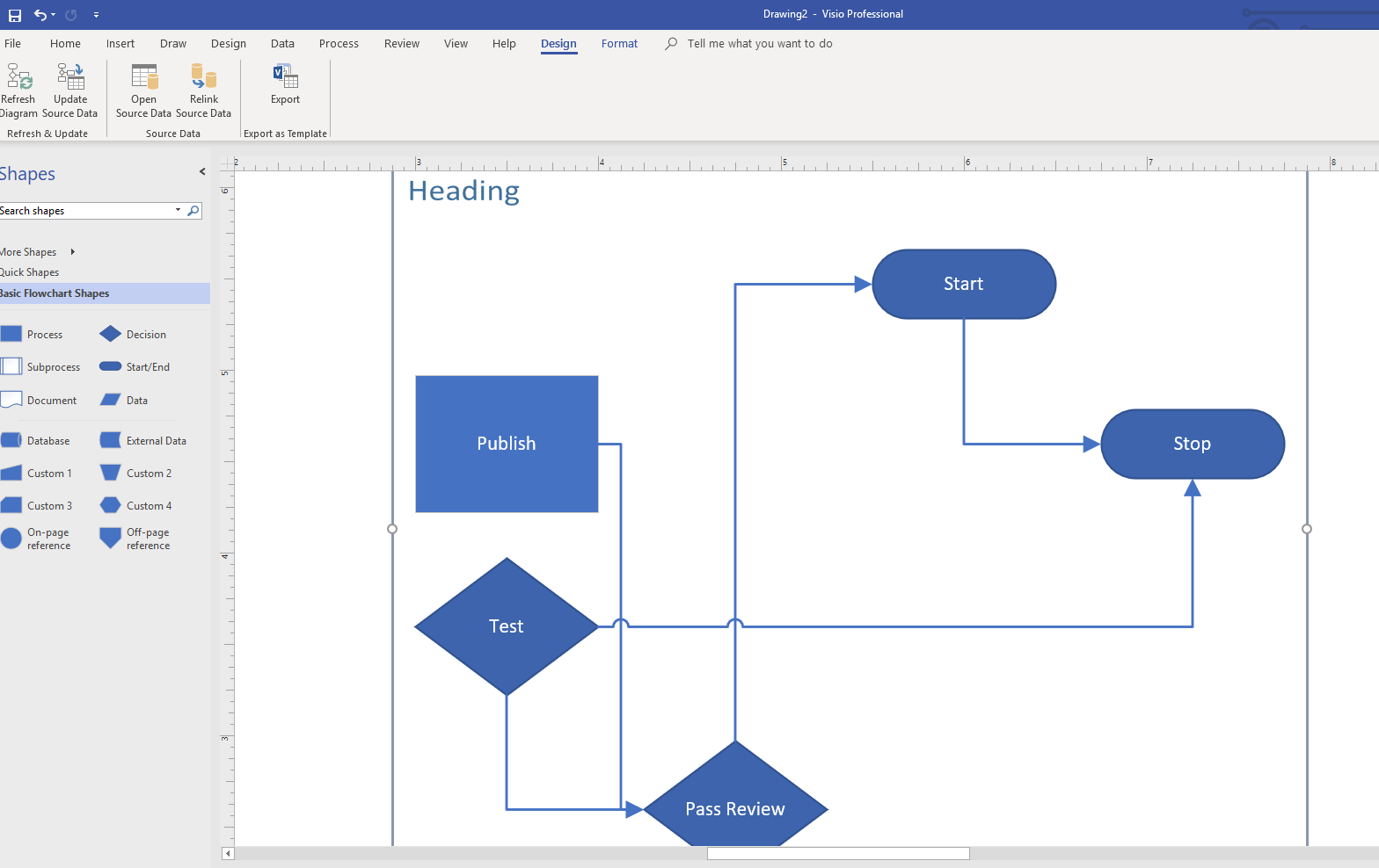 Visio Data Visualizer not recognizing values in the 'Next Step ID ...