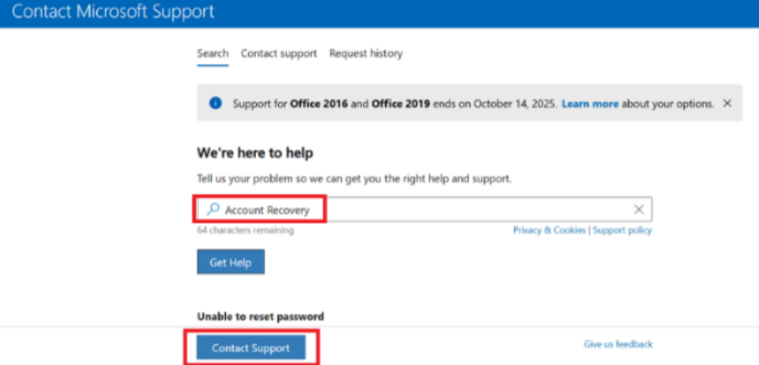 Travelling Overseas - account locked out recovery form not working ...