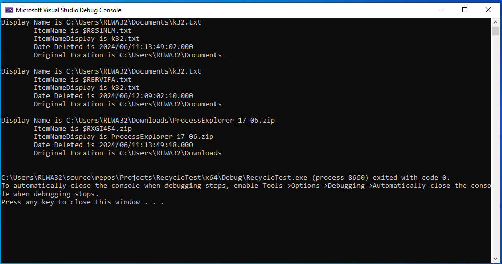 Get deleted item from recyclebin - Microsoft Q&A