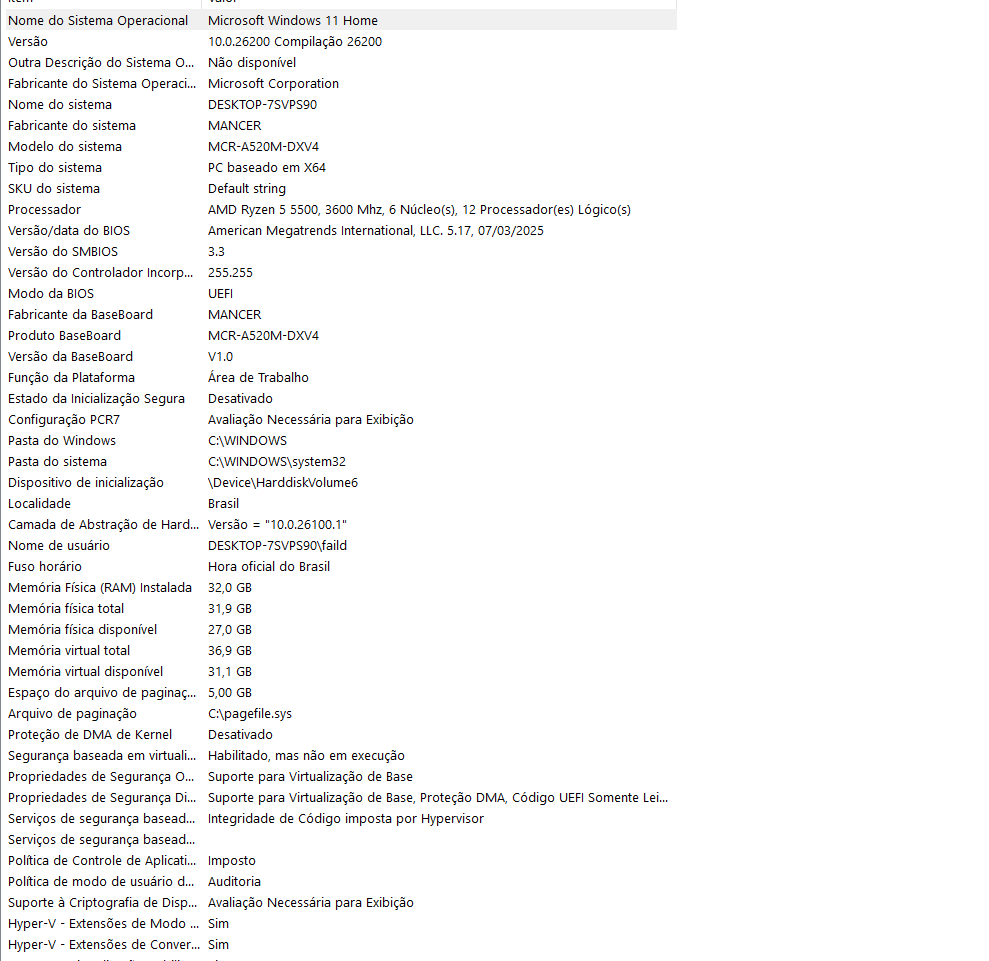 como corrigir erro do hvci que ativa porem quando o pc reinicia ele ...