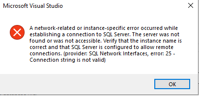 Connection issue to DB - Microsoft Q&A