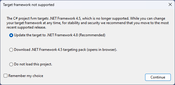 Pre-Core .Net MVC project in Visual Studio Community 2022 - Microsoft Q&A