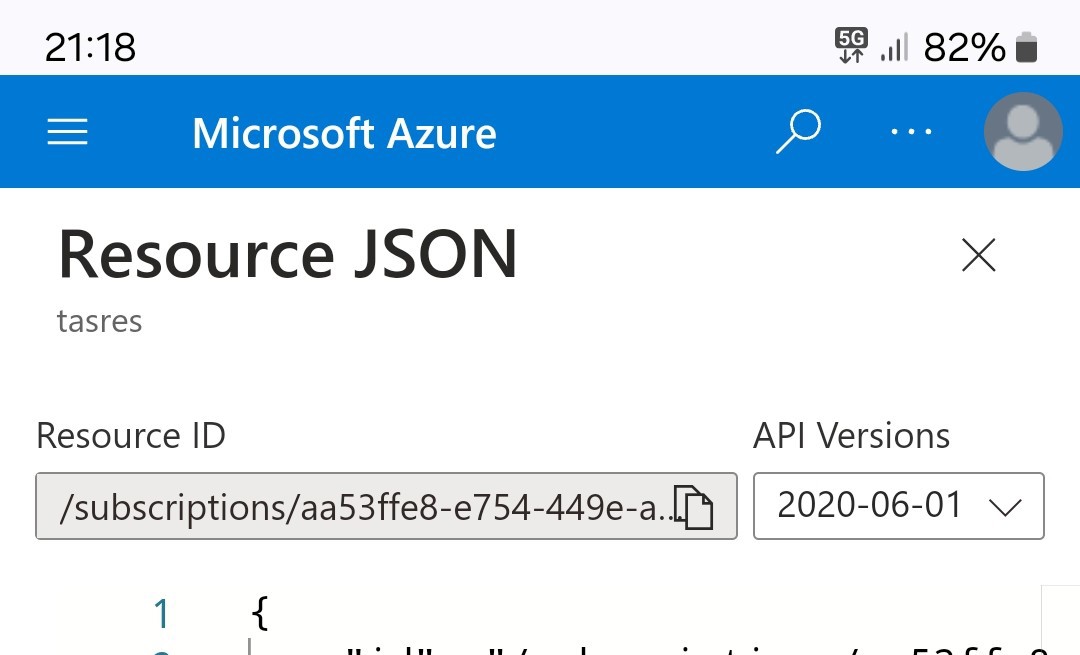 Api version resurs problem - Microsoft Q&A