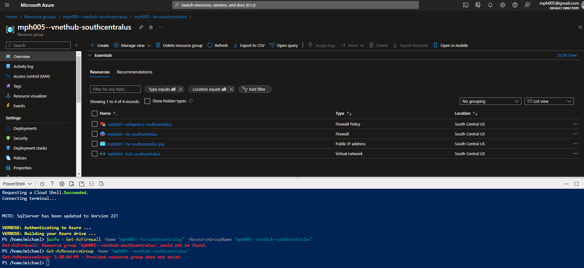 Cannot find resource group in Powershell - Microsoft Q&A Cannot find resource group in Powershell - Microsoft Q&A
