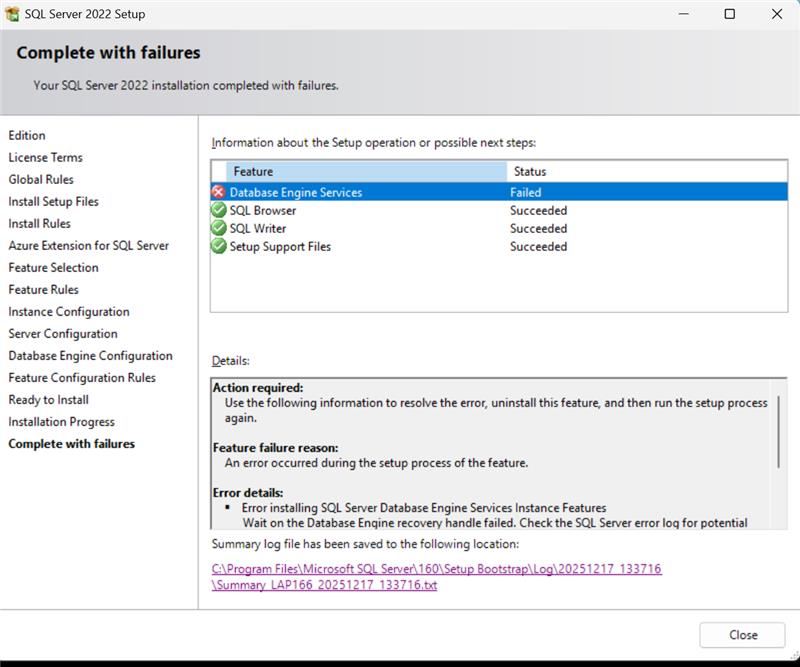 SQL Server 2022 setup executables blocked on Windows 11 24H2 ...