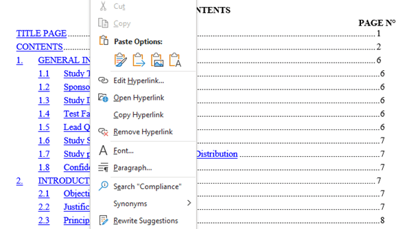 TOC formatting change - Microsoft Q&A