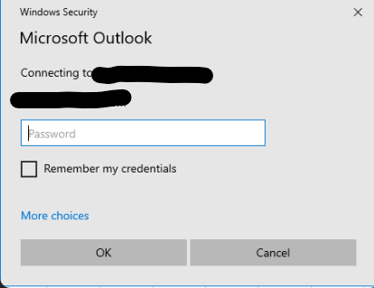 Microsoft Security nonstop outlook login popup - Microsoft Q&A
