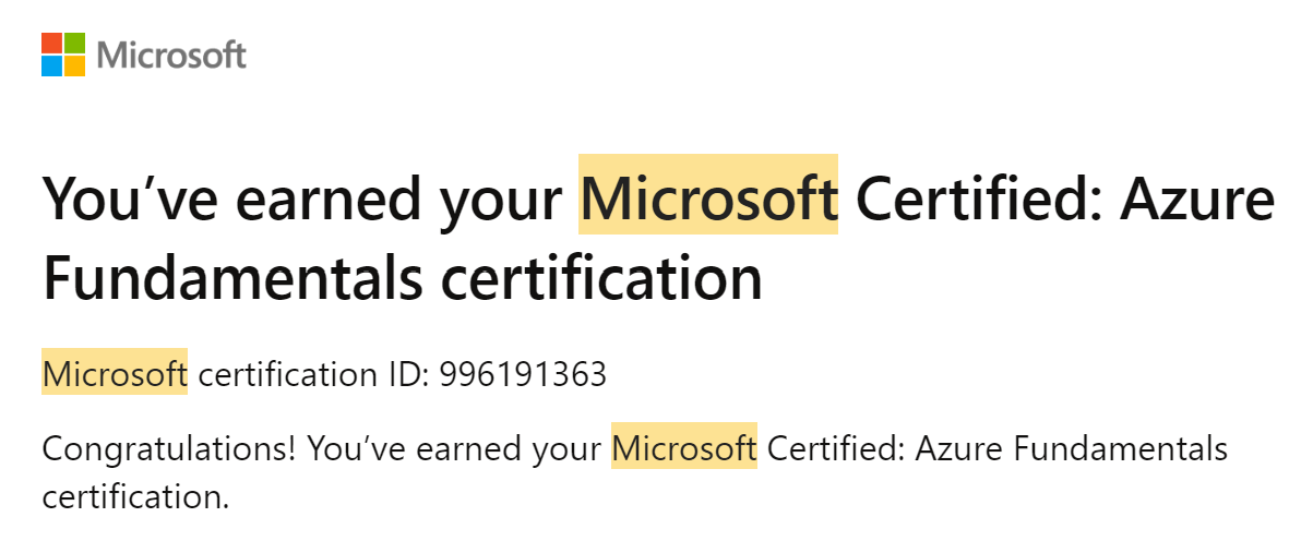 I am not able to view/download my AZ 900 certificate from Credentials ...