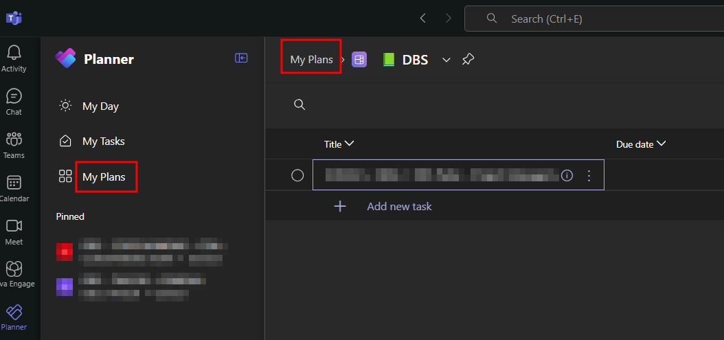 Planner in MS Teams - Private tasks are not showing up in My tasks tab ...