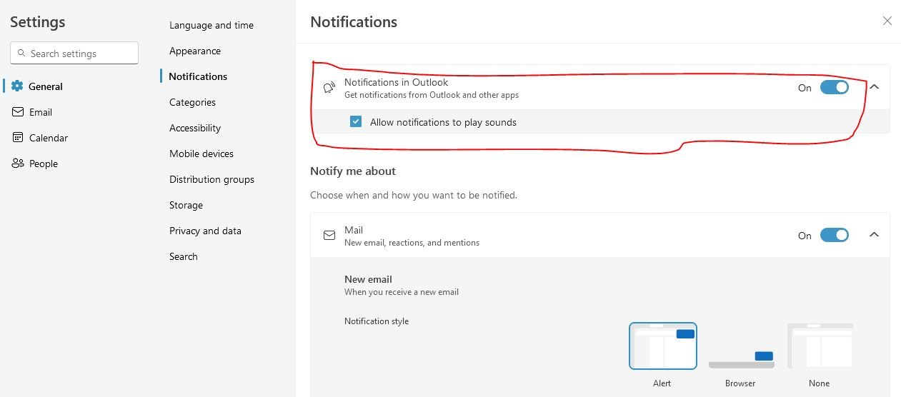 OWA Outlook does not have desktop notification feature - Microsoft Q&A