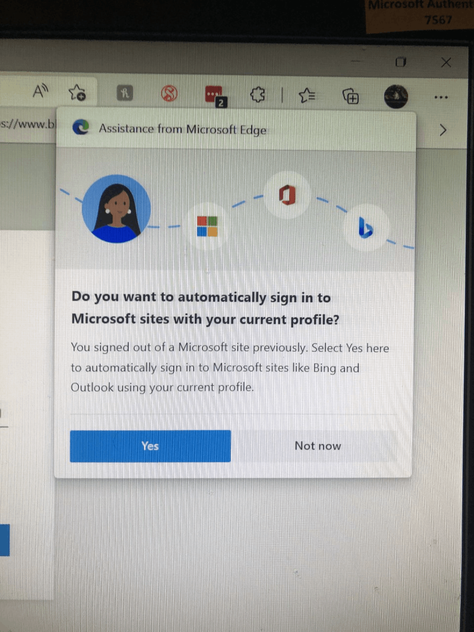Outlook Pop-up (Microsoft Edge) - Microsoft Q&A