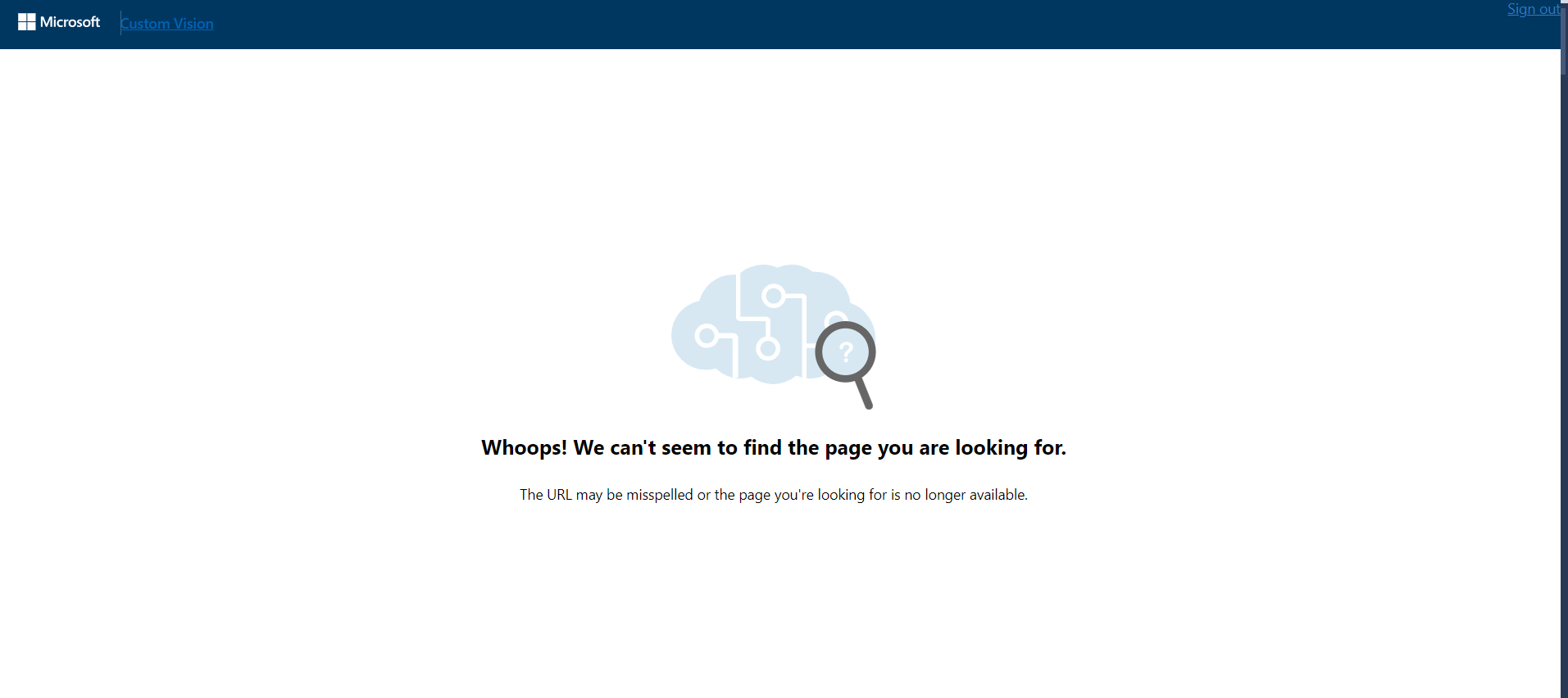 Custom Vision Projects Not Accessible Microsoft Qanda