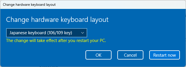 Can I change my keyboard layout without restarting the PC? - Microsoft Q&A