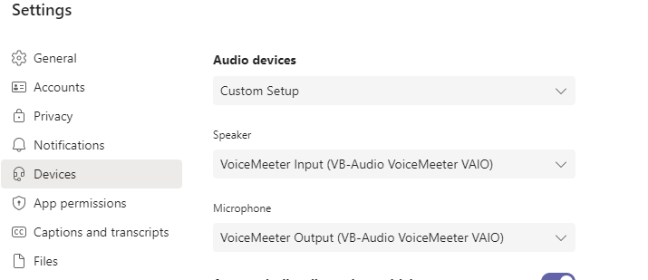Integrating Microsoft Teams with VoiceMeeter - Microsoft Q&A