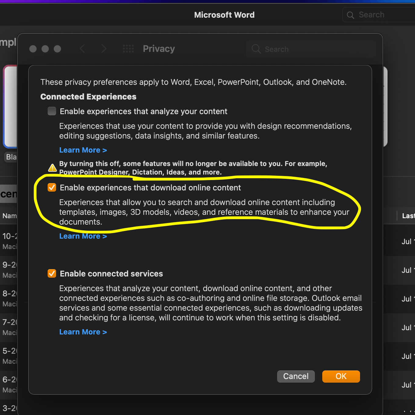Missing Templates in Microsoft (Word) 365 for Mac - Microsoft Q&A