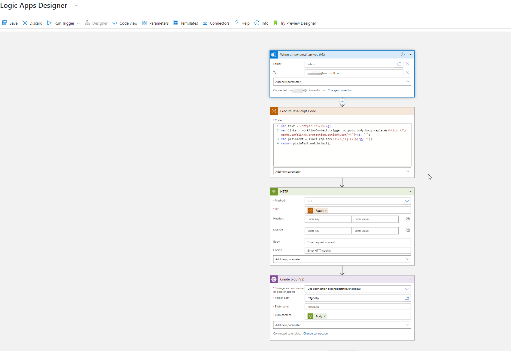 Download file from HTTPS link received in email using Logic Apps Step ...