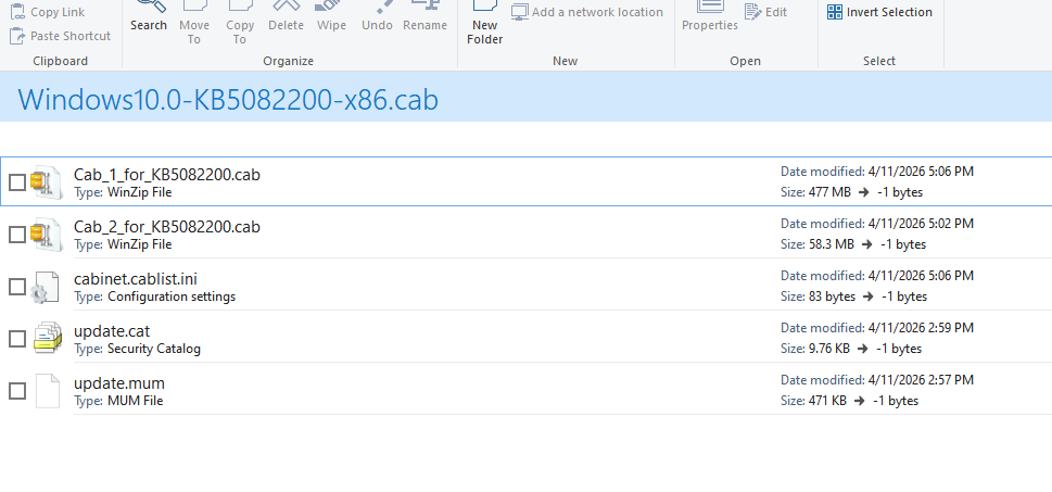 Installing a manually downloaded Windows Update ZIP file? - Microsoft Q&A