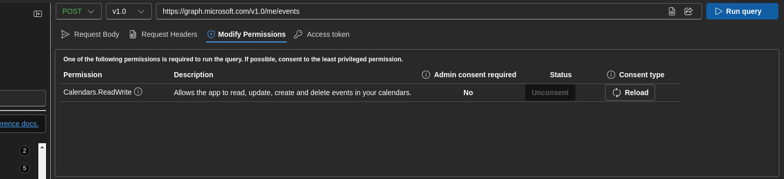 Unable to schedule meeting on Microsoft teams using Microsoft graph api - Microsoft Q&A