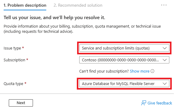 Unable To Create A Azure Database Mysql Flexible Server Microsoft Qanda