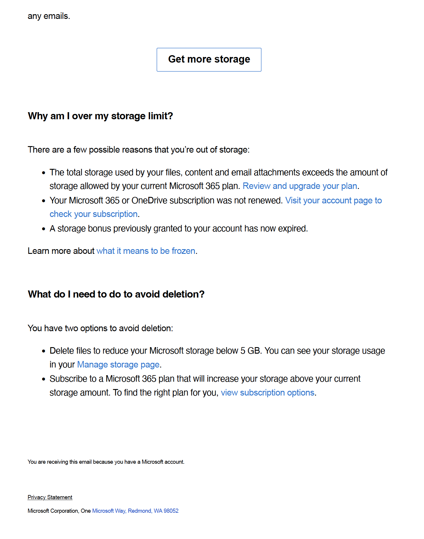 Is this Microsoft 365 notification email authentic / genuine ...