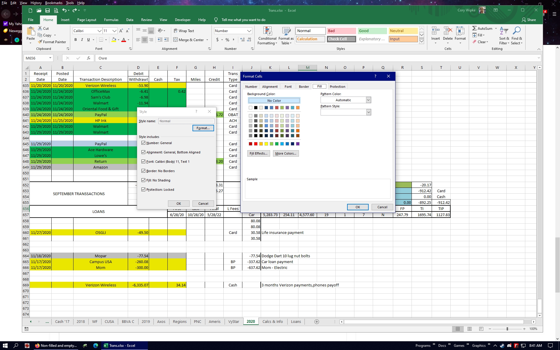 Non-filled and empty cells color not default/no-fill color - Microsoft Q&A