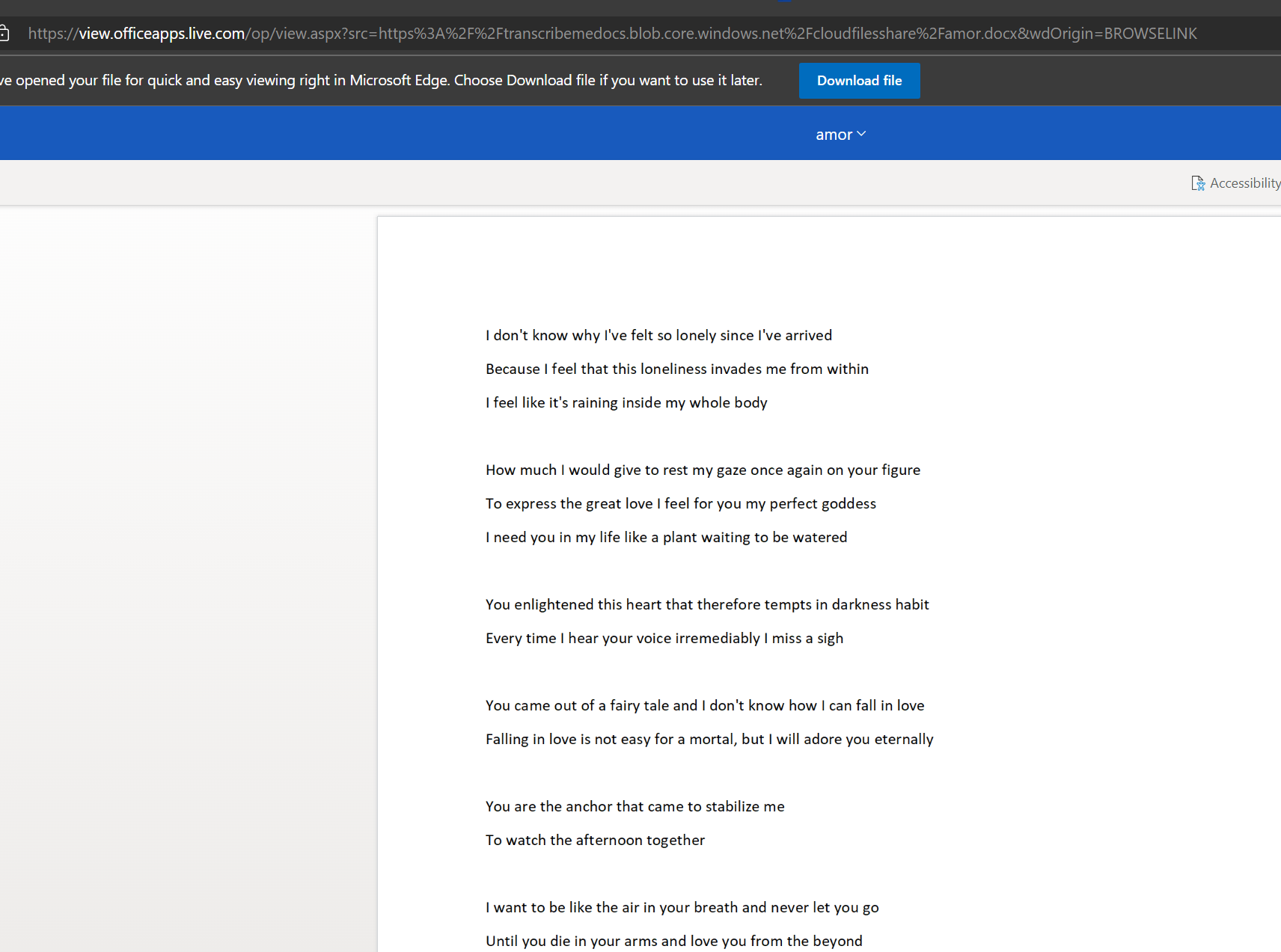 Download form URL and be able to click on it - Microsoft Q&A