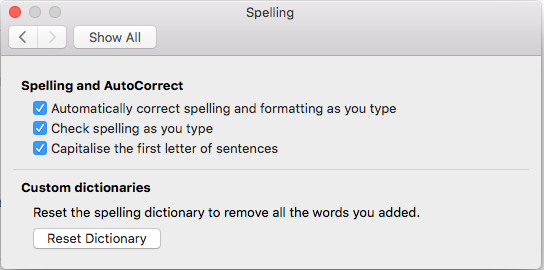 Change default autocorrect behavior for OneNote - Microsoft Q&A