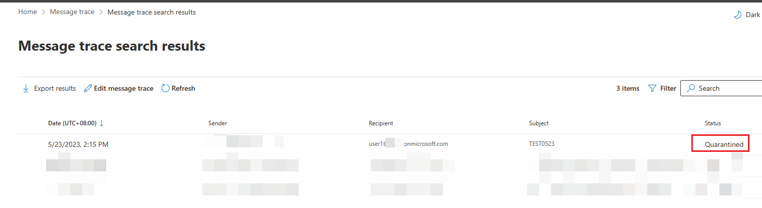 Where to see how/why emails are getting blocked in Exchange Online ...