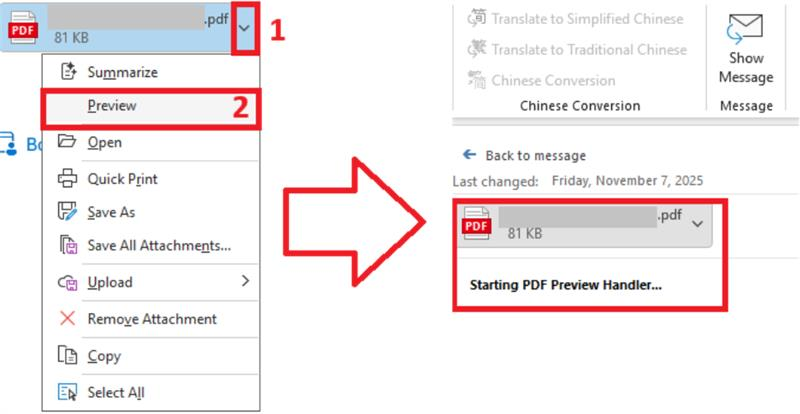 Want mail attachments to open with outlook NOT Adobe. - Microsoft Q&A