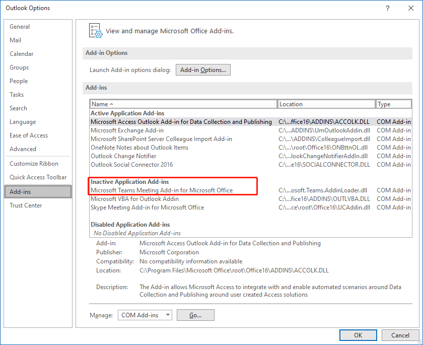 Not loaded. A runtime error occurred during the loading of the COM add-in. - Microsoft Q&A