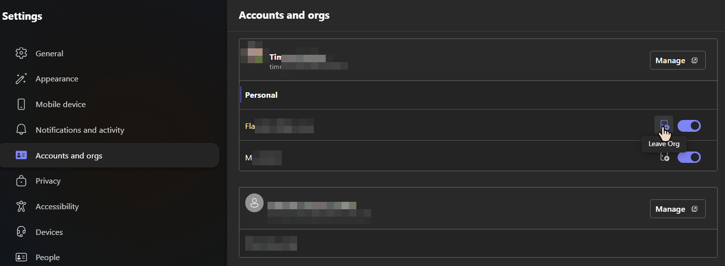 How to permanently remove a work/school account from Teams - Microsoft Q&A