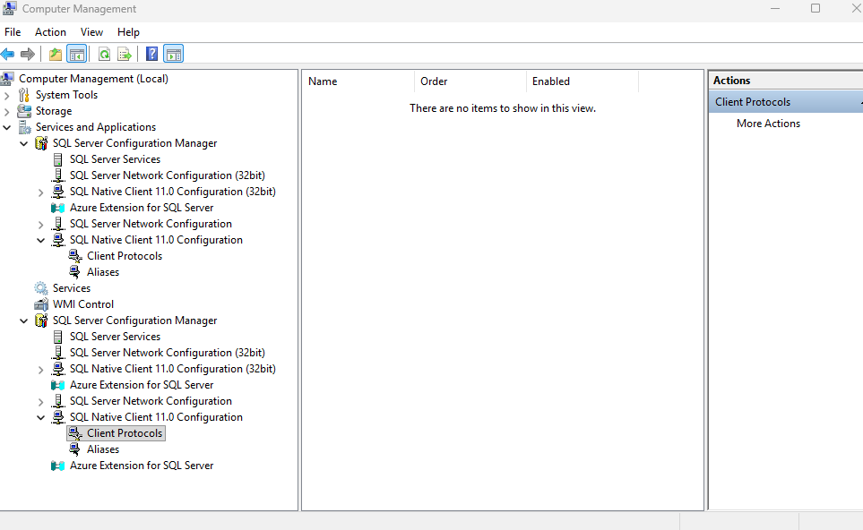 SQL Server Configuration Management missing protocols - Microsoft Q&A