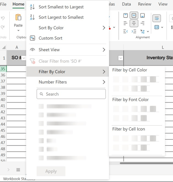 Filters not loading on Excel Web (on line version) - Microsoft Q&A