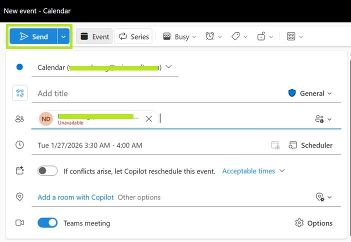 I sent a meeting invite from the wrong mailbox - Microsoft Q&A