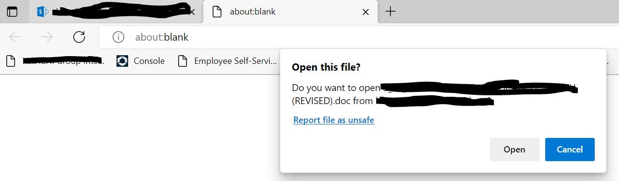 SharePoint File downloading instead of opening - Microsoft Q&A