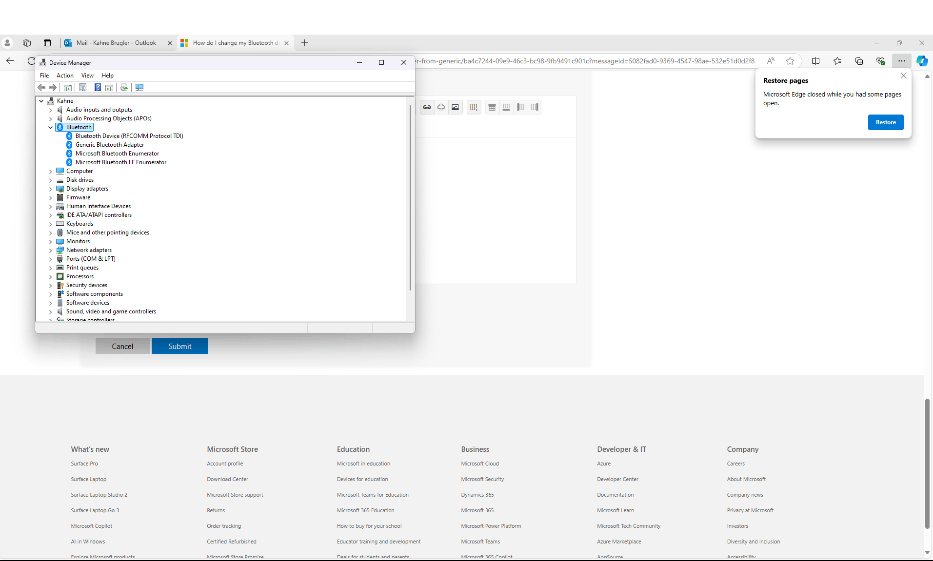 How do I change my Bluetooth driver from “ Generic Bluetooth Adapter ...