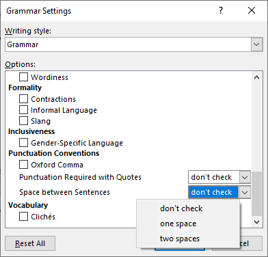 Remove spaces between sentences - Microsoft Q&A