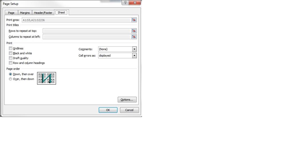 Setting Multiple Print Areas In An Excel Sheet Microsoft Qanda