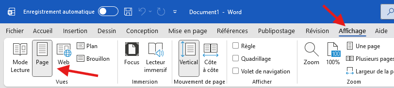 Rétablir l'affichage initial microsoft word - Microsoft Q&A