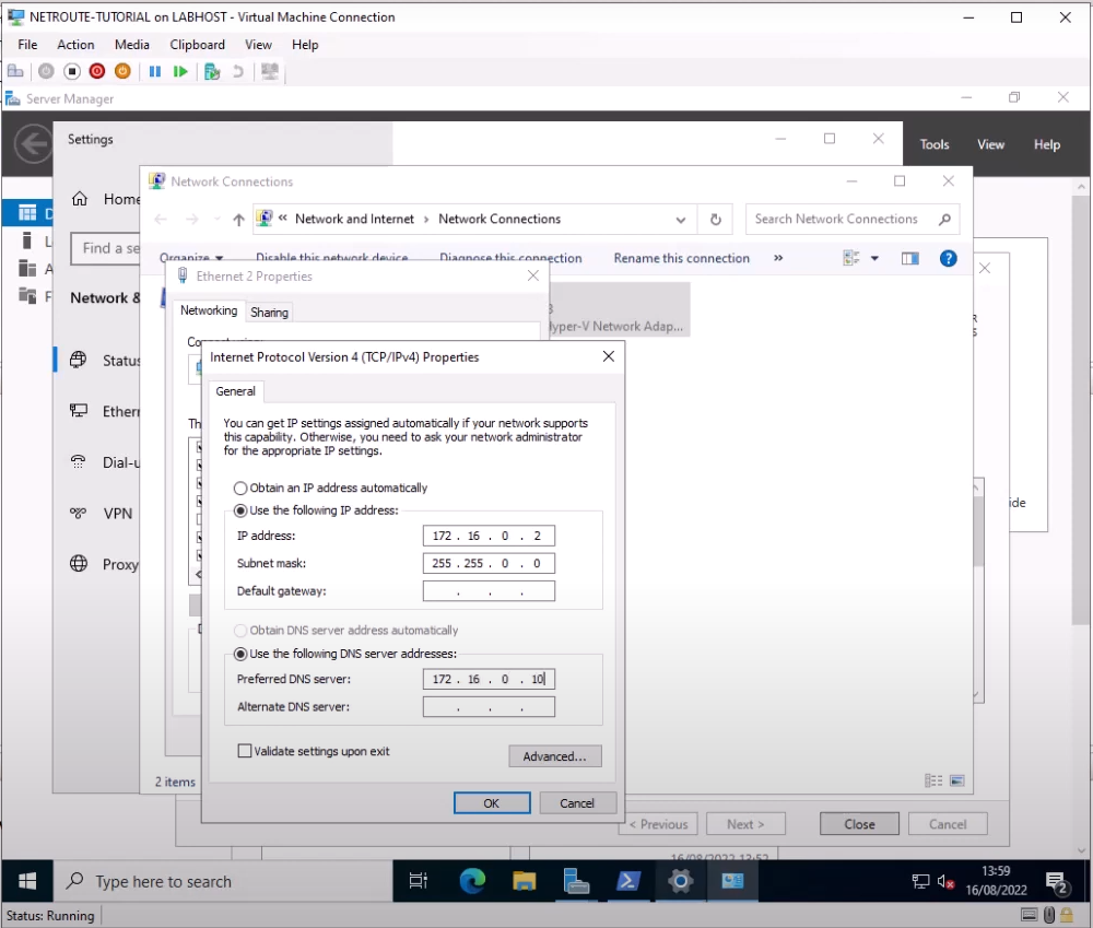 isolate VM network from work network and in the same time gain internet access to VM using Hyper ...