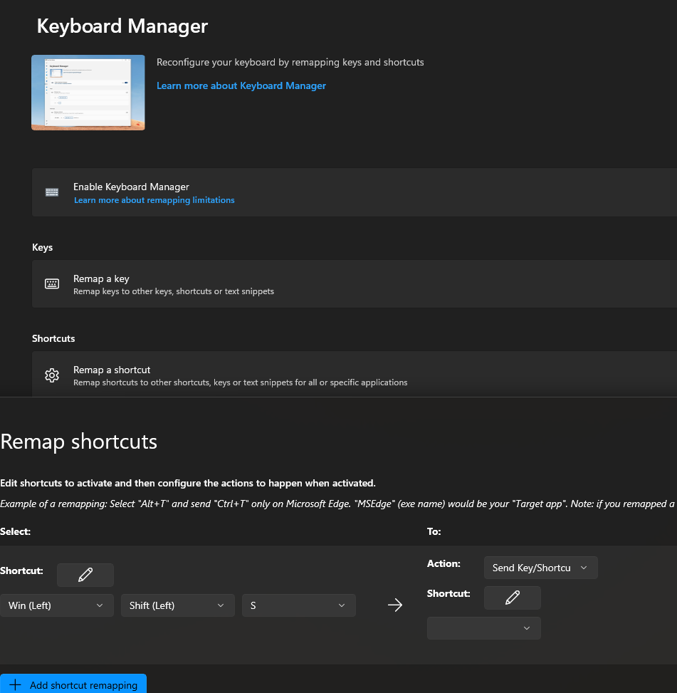 How do I change the keybind for a screenshot? - Microsoft Q&A