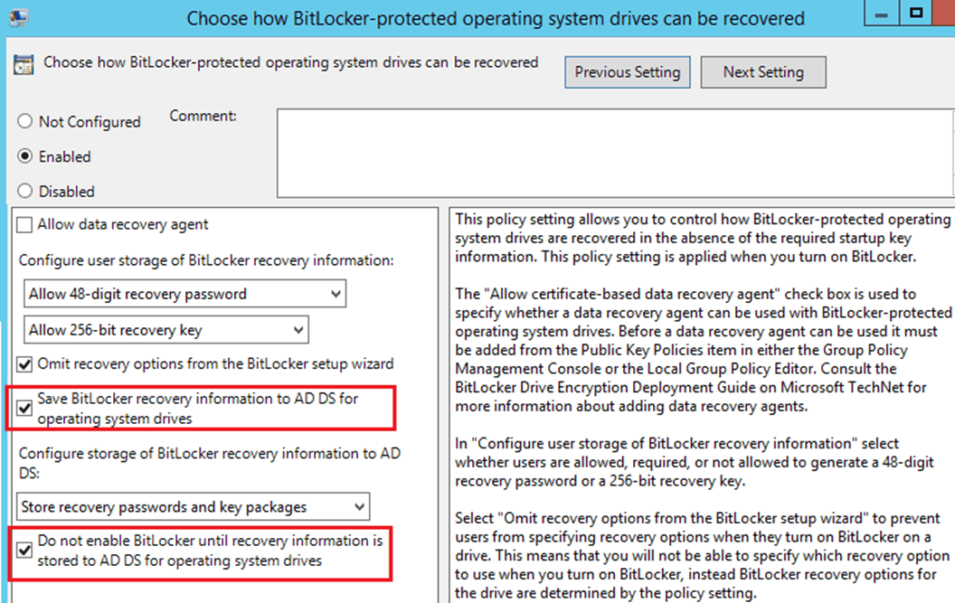 I need New BEK file or full Bitlocker Key ID - Microsoft Q&A