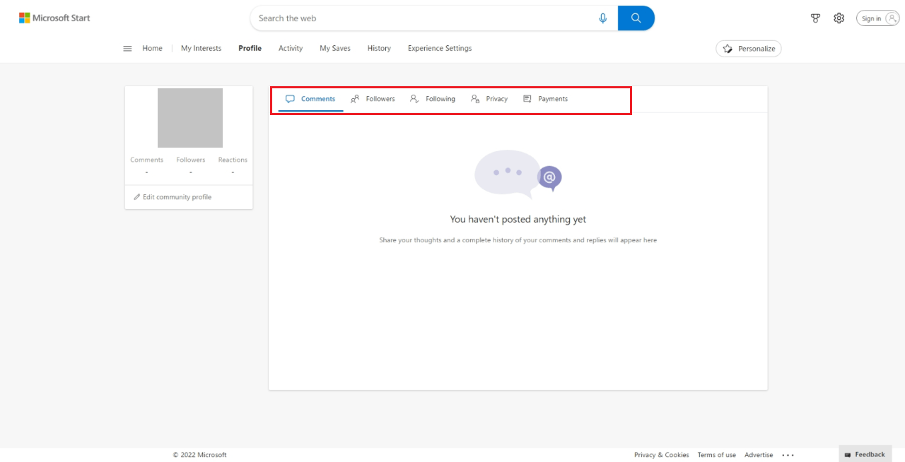 MSN has changed our Community Profiles - Microsoft Q&A