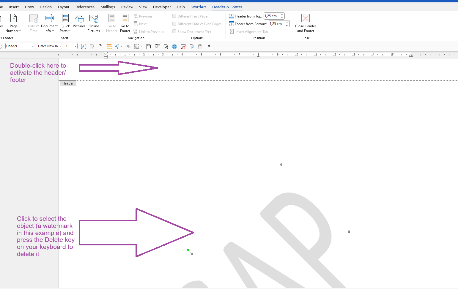 headers and footers - Microsoft Q&A