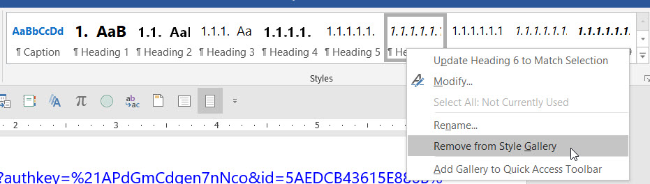 Delete custom Styles in Word - Microsoft Q&A
